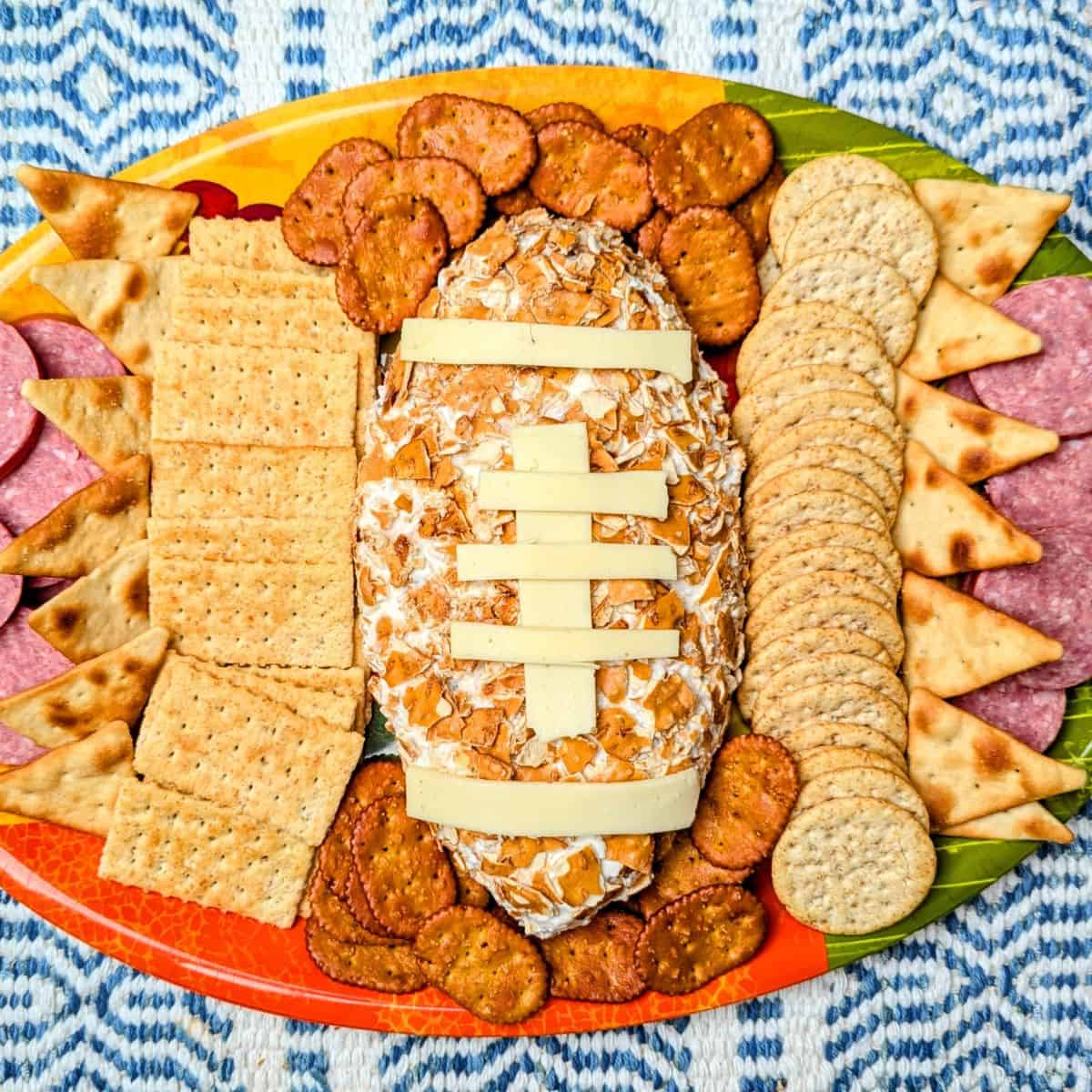Football Cheese Ball: The Perfect Game Day Snack - Kitchen Ready Betty