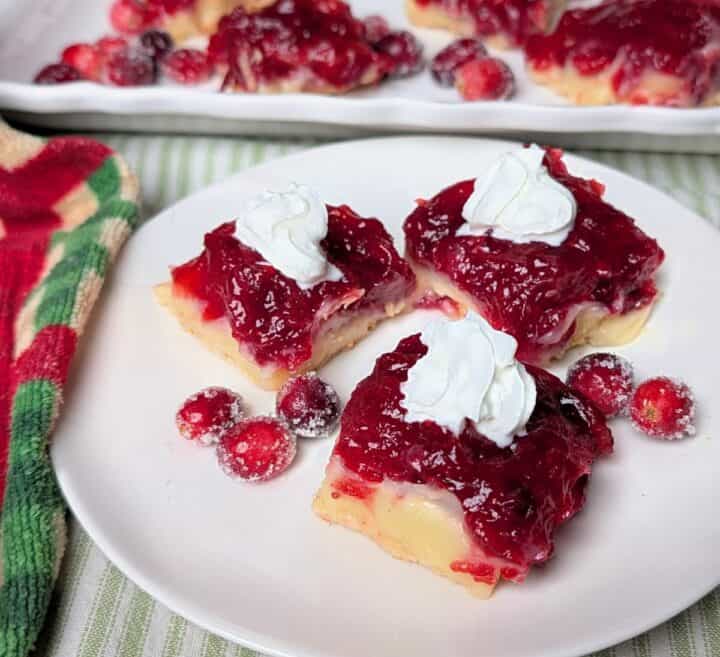 Cranberry Cherry Dessert Squares | Kitchen Ready Betty