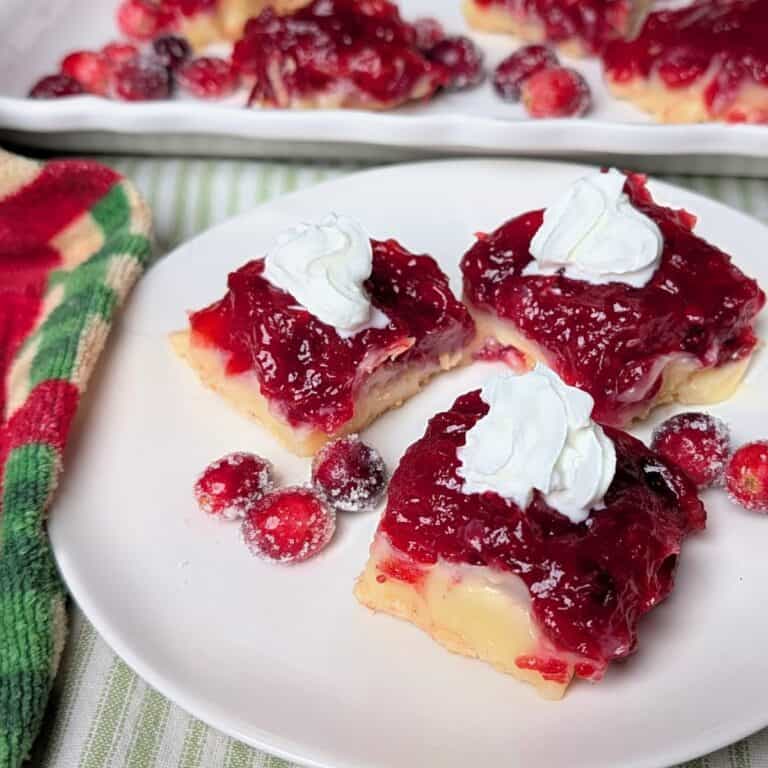 Cranberry Cherry Dessert Squares | Kitchen Ready Betty