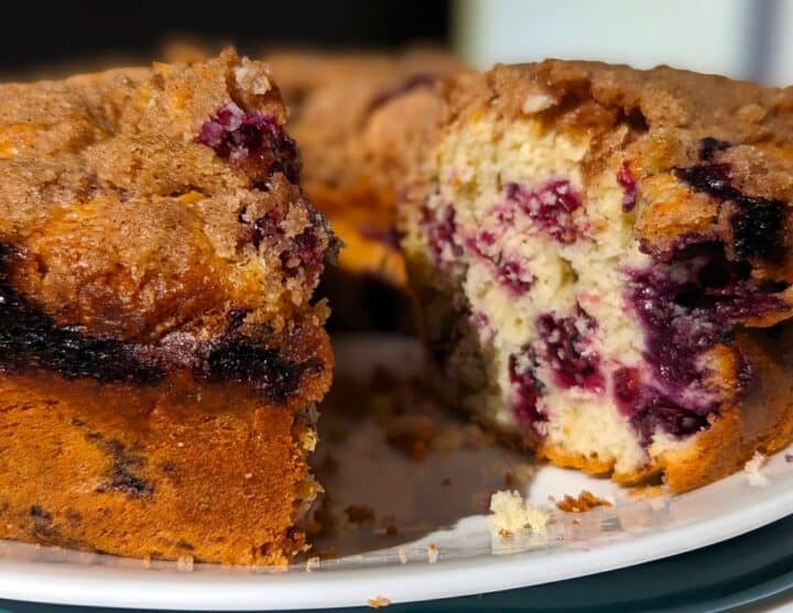 Blueberry Buckle Coffee Cake with Cinnamon Crumble | Kitchen Ready Betty