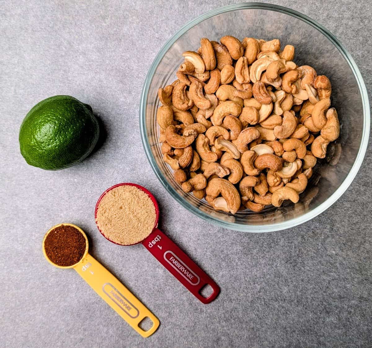 Chili Lime Cashews - Easy 5 Minute Air Fryer Recipe | Kitchen Ready Betty