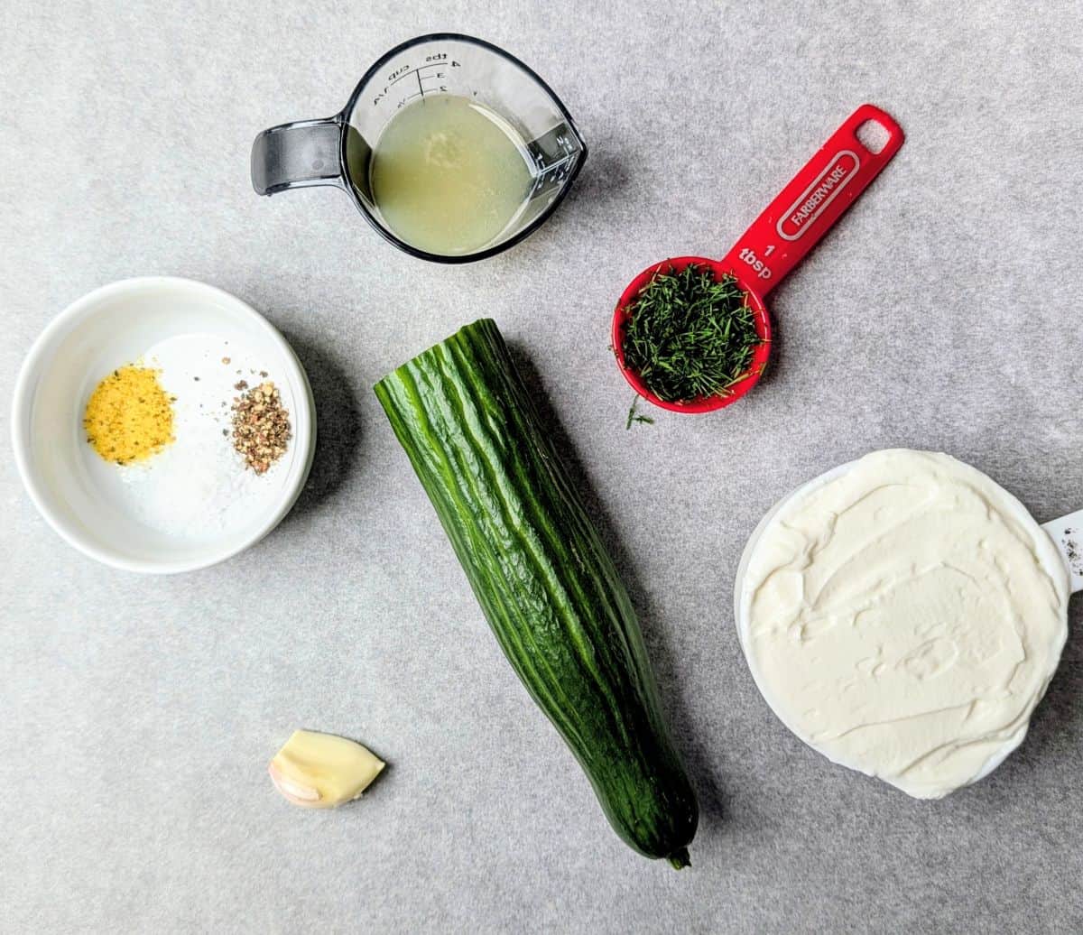 Easy Tzatziki Sauce Made with Greek Yogurt - Kitchen Ready Betty