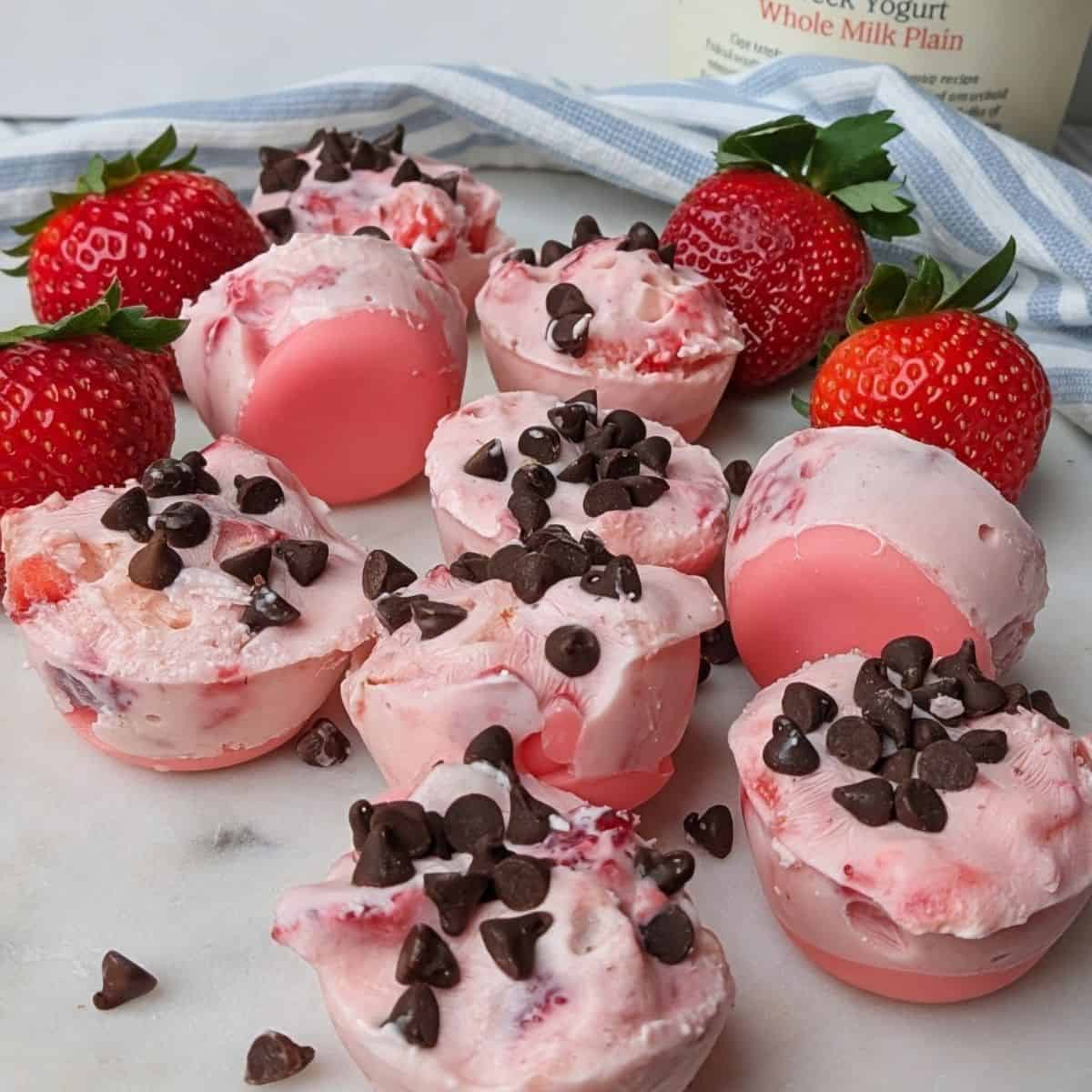Frozen Strawberry Yogurt Bites: Easy and Delicious - Kitchen Ready Betty