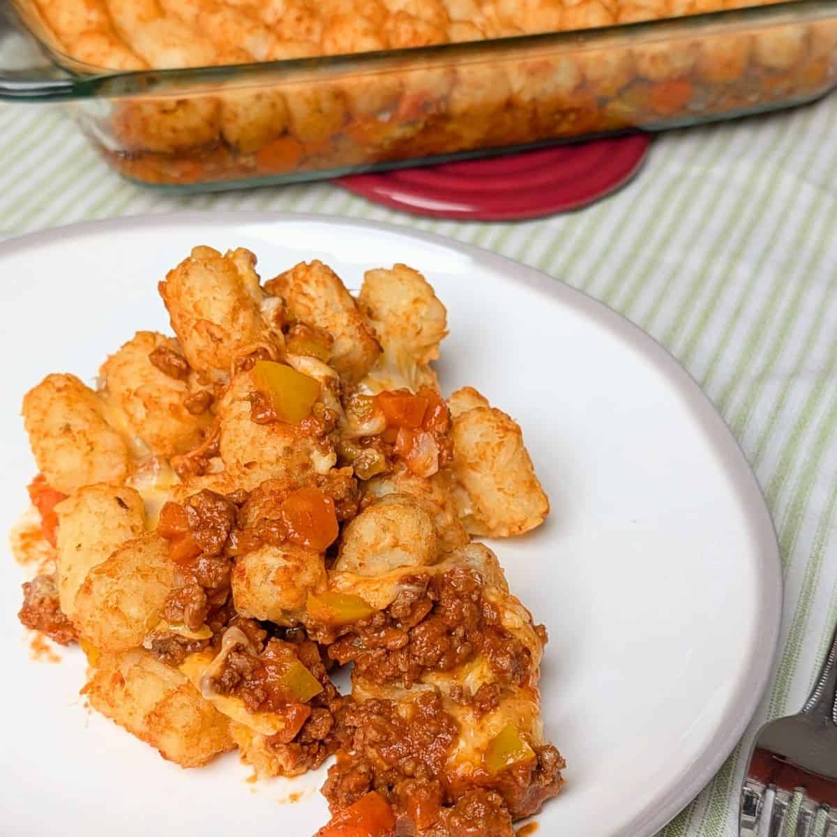 Sloppy Joe Tater Tot Casserole: Easy Family Meal - Kitchen Ready Betty